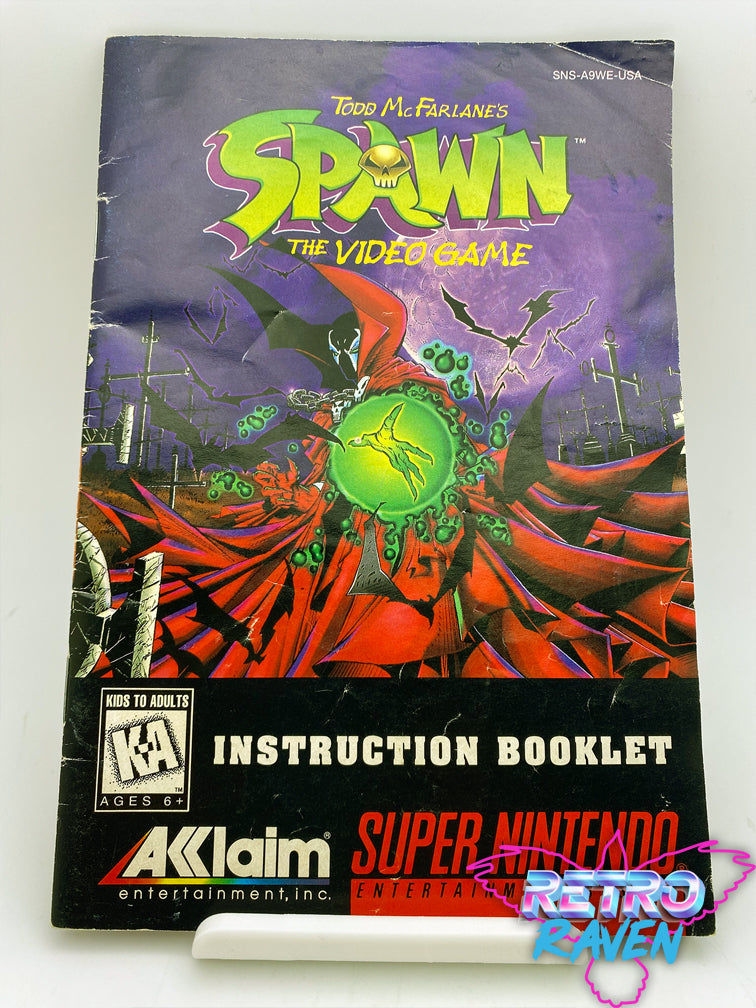 Todd McFarlane's Spawn: The Video Game - Super Nintendo Manual – Retro Raven Games
