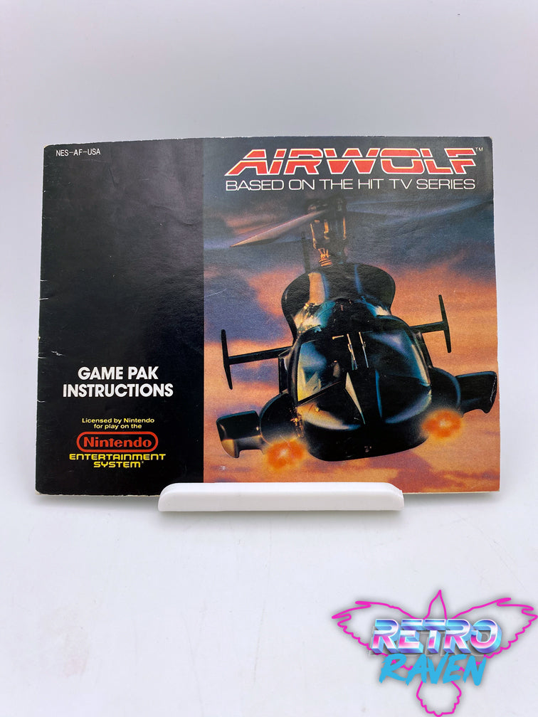 AirWolf - NES Manual – Retro Raven Games