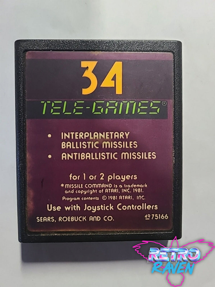 34 Tele-Games Interplanetary Ballistic Missiles - Atari 2600 – Retro ...