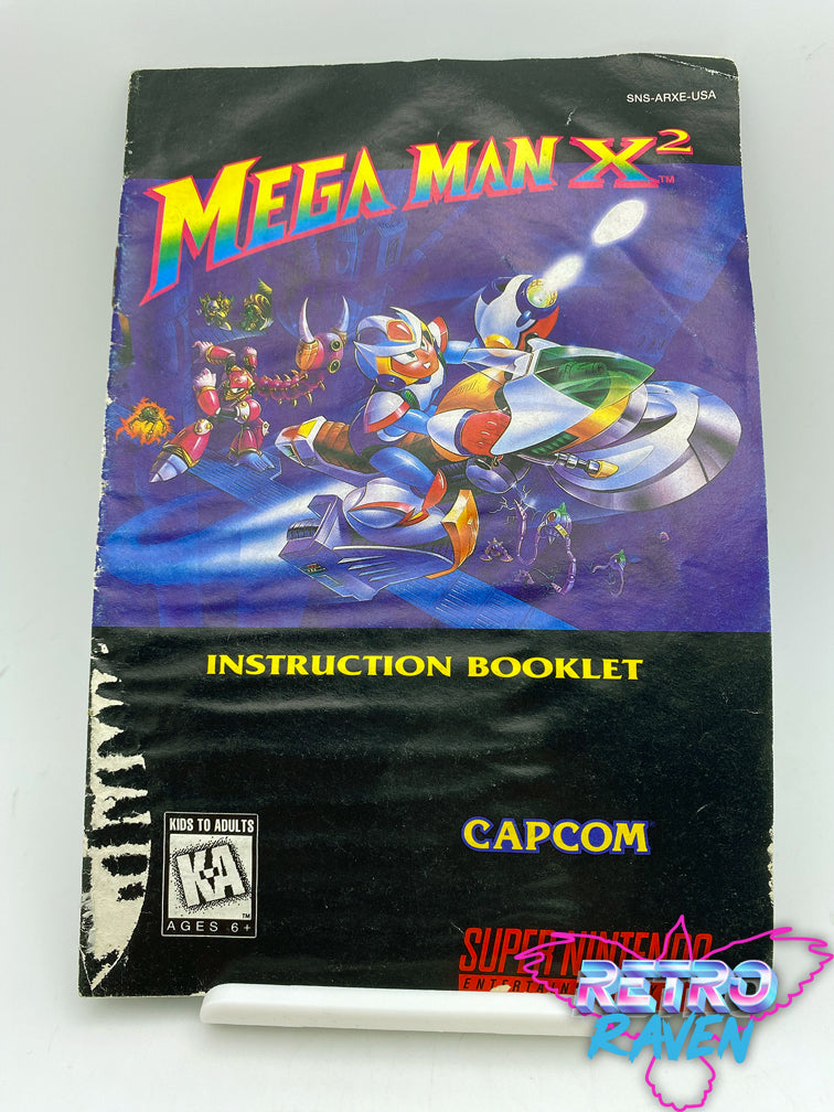 Mega Man X2 - Super Nintendo Manual – Retro Raven Games