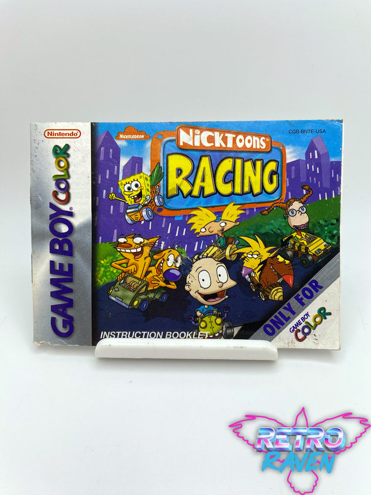 Nicktoons Racing - GBC Manuals – Retro Raven Games