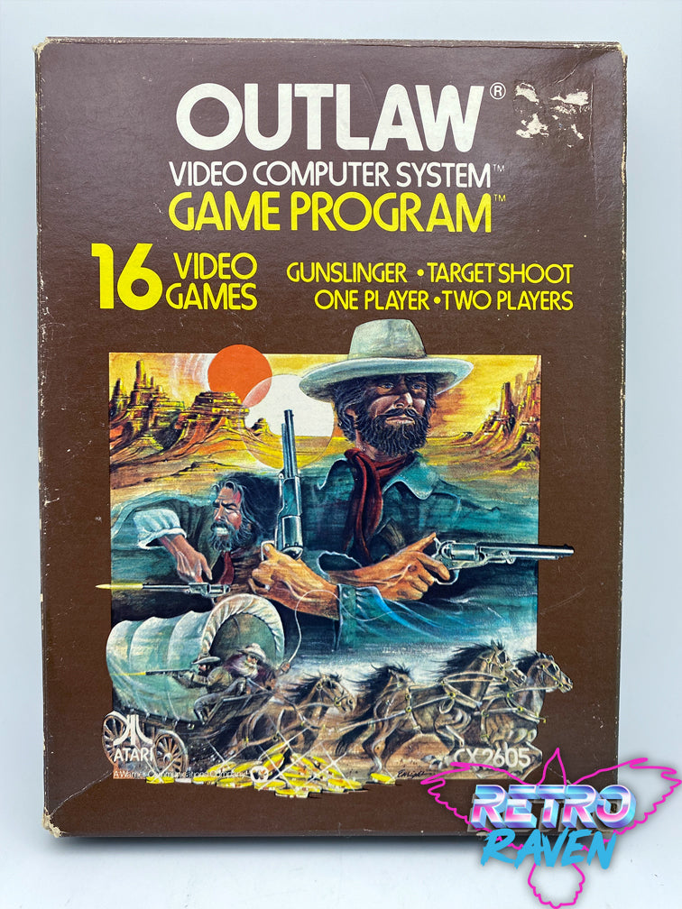 Outlaw (CIB) - Atari 2600 – Retro Raven Games