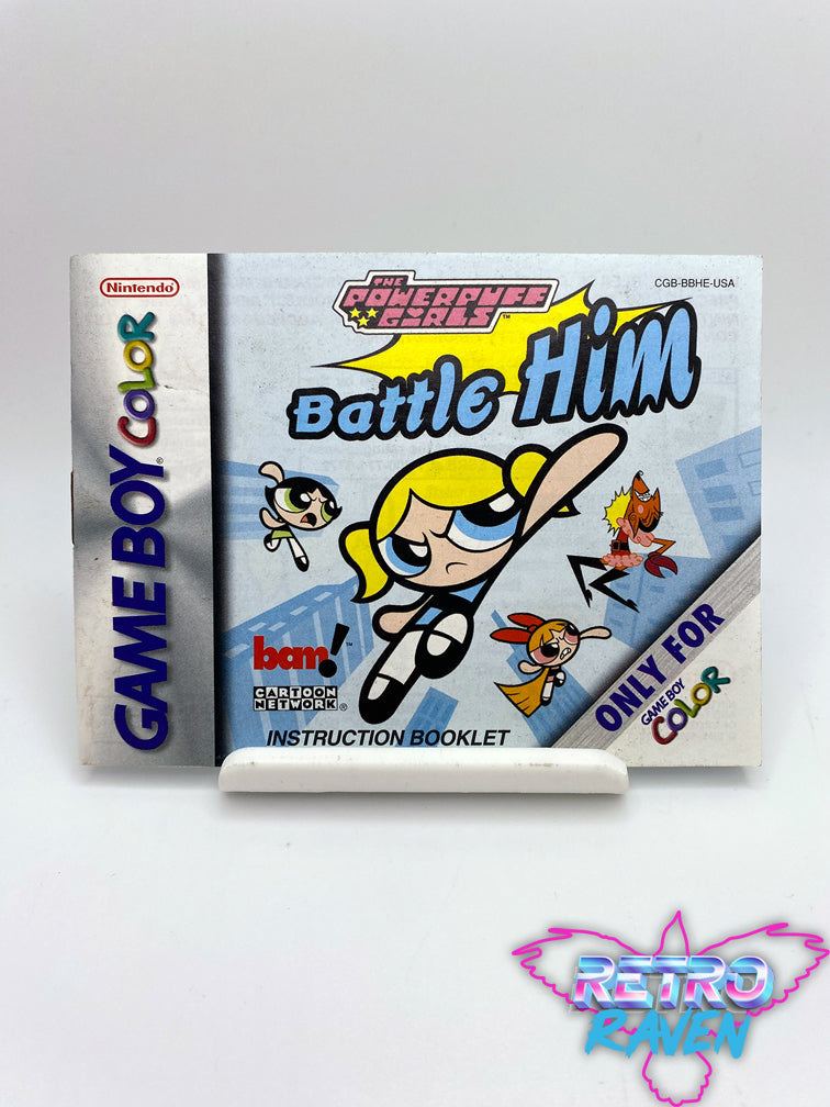 The Power Puff Girls: Battle Him - GBC Manuals – Retro Raven Games