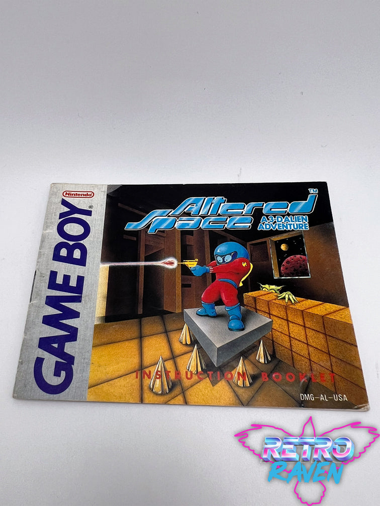 Altered Space: A 3-D Alien Adventure - Gameboy Manual – Retro Raven Games