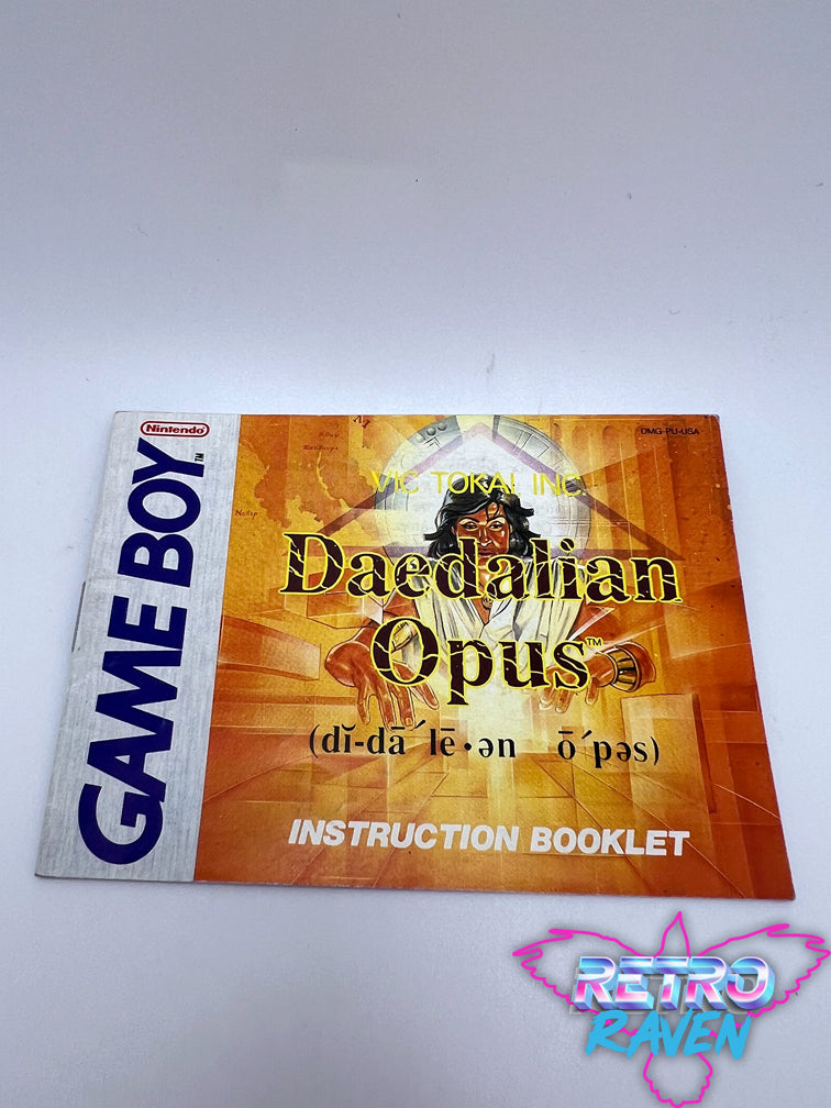 Daedalian Opus - Gameboy Manual – Retro Raven Games