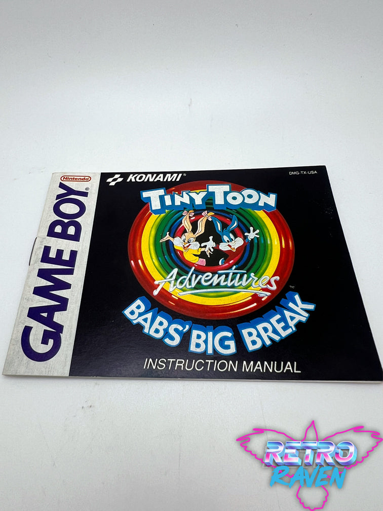 Tiny Toon Adventures: Babs' Big Break - Game Boy Manual – Retro Raven Games