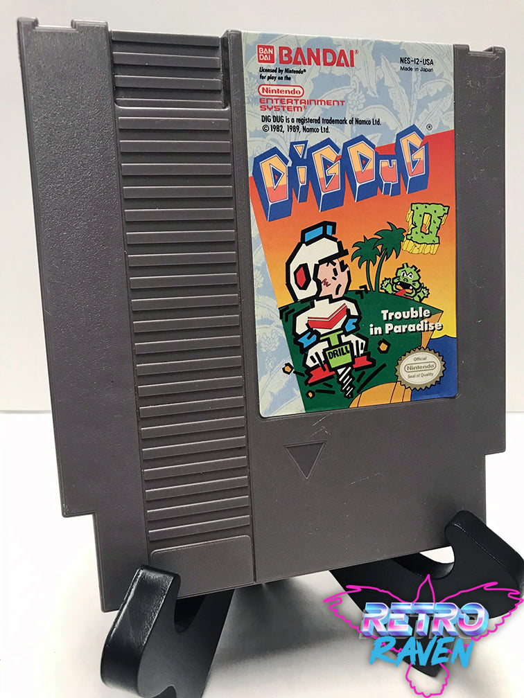 Dig Dug II: Trouble in Paradise - Nintendo NES – Retro Raven Games
