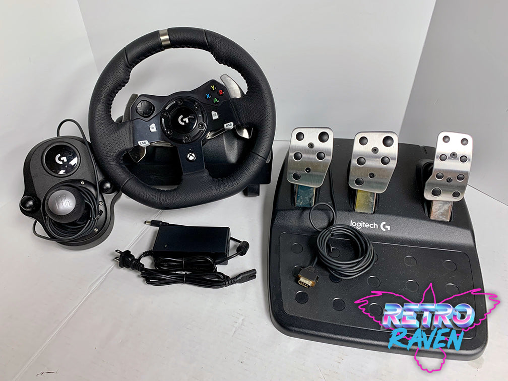 Logitech G920 Driving Force Racing Wheel + Shifter - Xbox One – Retro ...