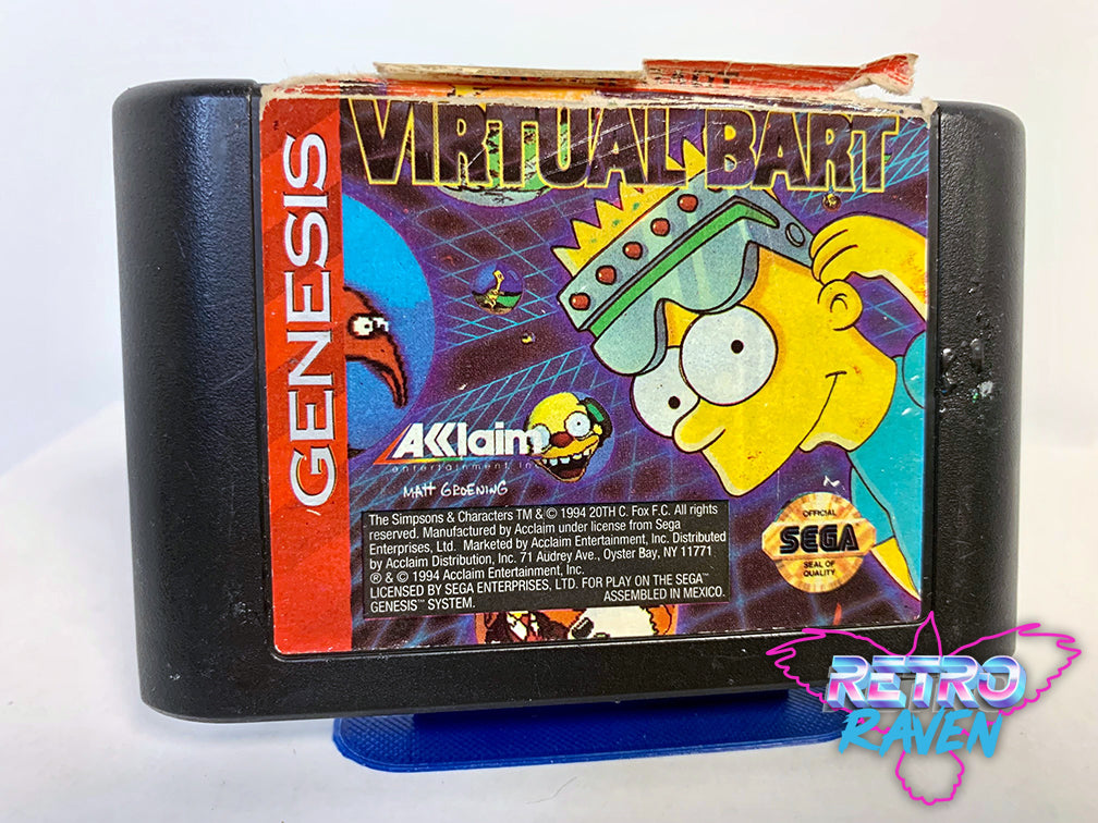 Virtual Bart - Sega Genesis – Retro Raven Games